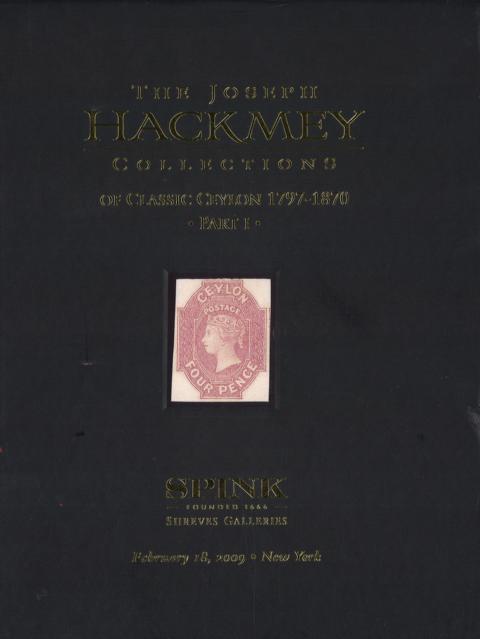 The Joseph Hackmey Collections of Classic Ceylon 1797–1870, New York ...